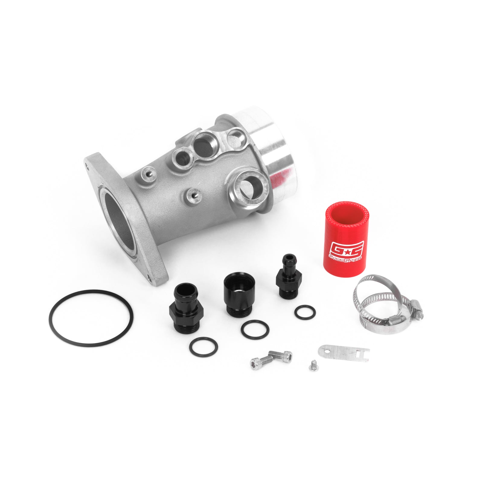 GrimmSpeed Version 2 Cast Aluminum Turbo Inlet - 2015-21 Subaru WRX/FA